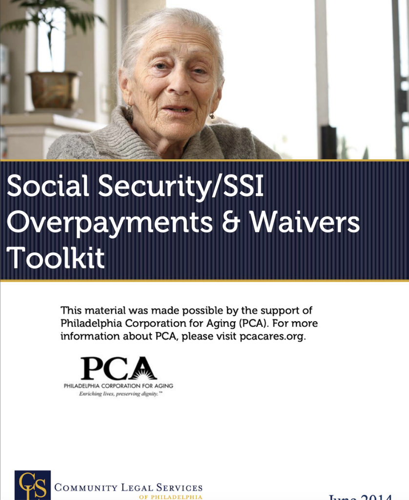 Social Security/SSI Overpayments and Waivers Toolkit - Community Legal Services